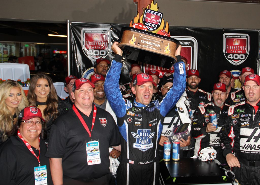 Clint Bowyer utilizes strategy to claim Michigan victory - The Racing ...