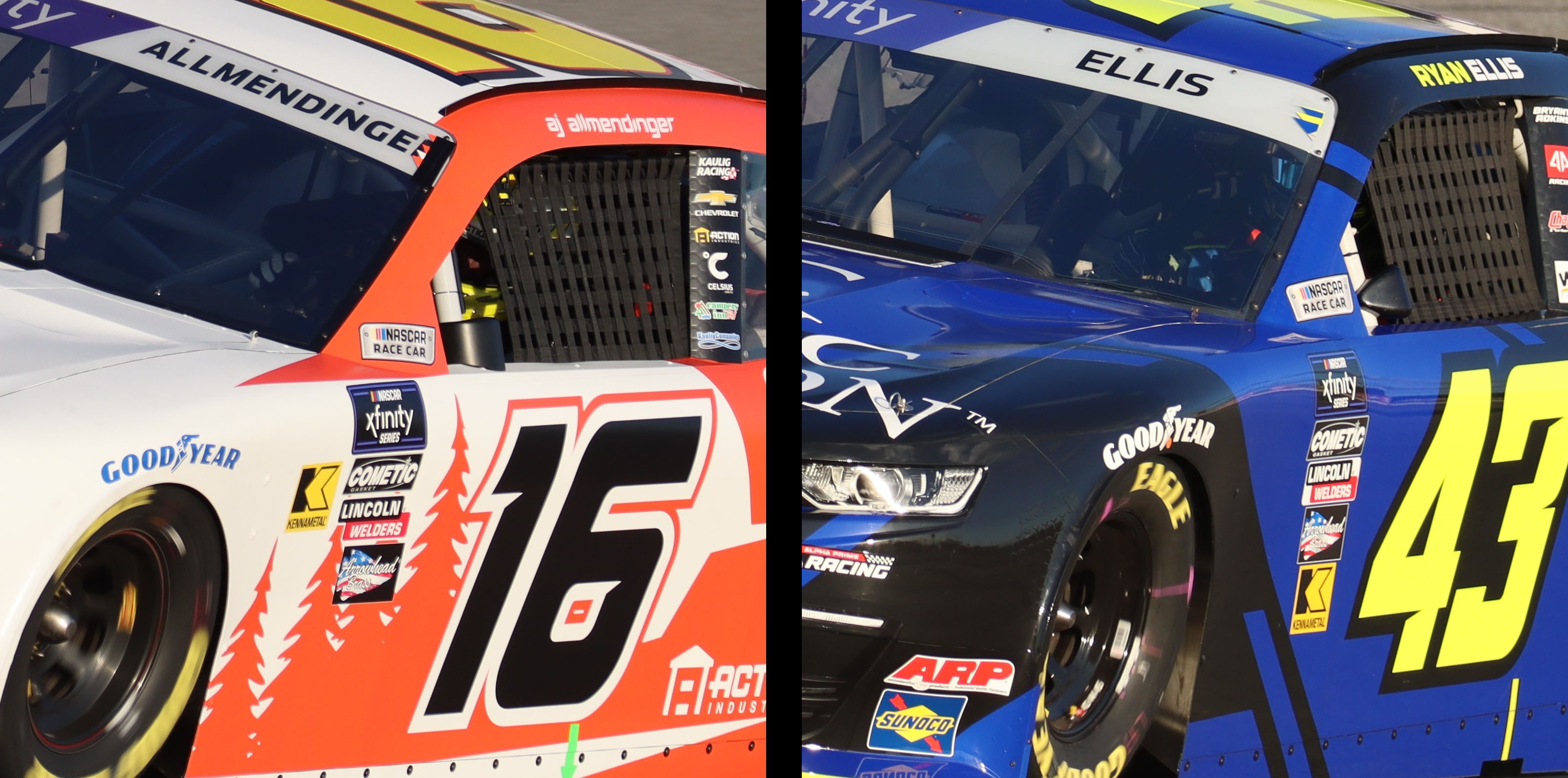 A.J. Allmendinger, Ryan Ellis each complete 100th Xfinity Series start ...