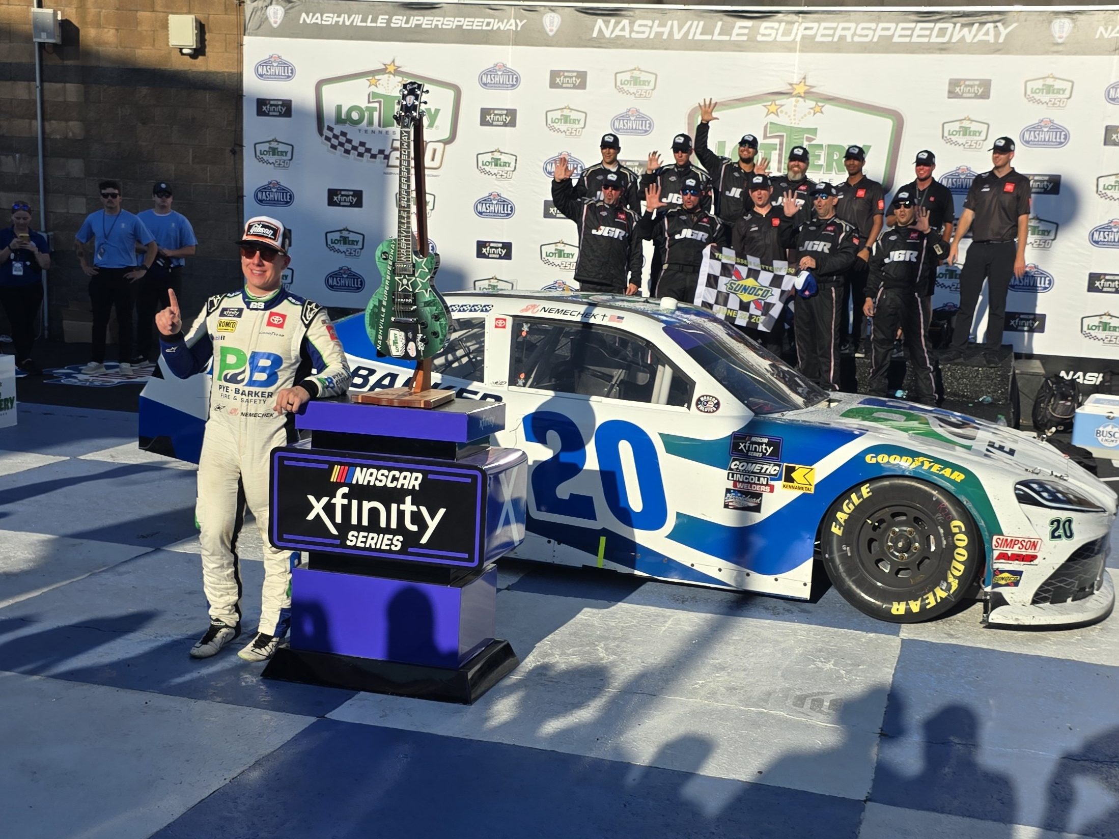 Nemechek coolest of Xfinity field in Nashville heat - The Racing Experts