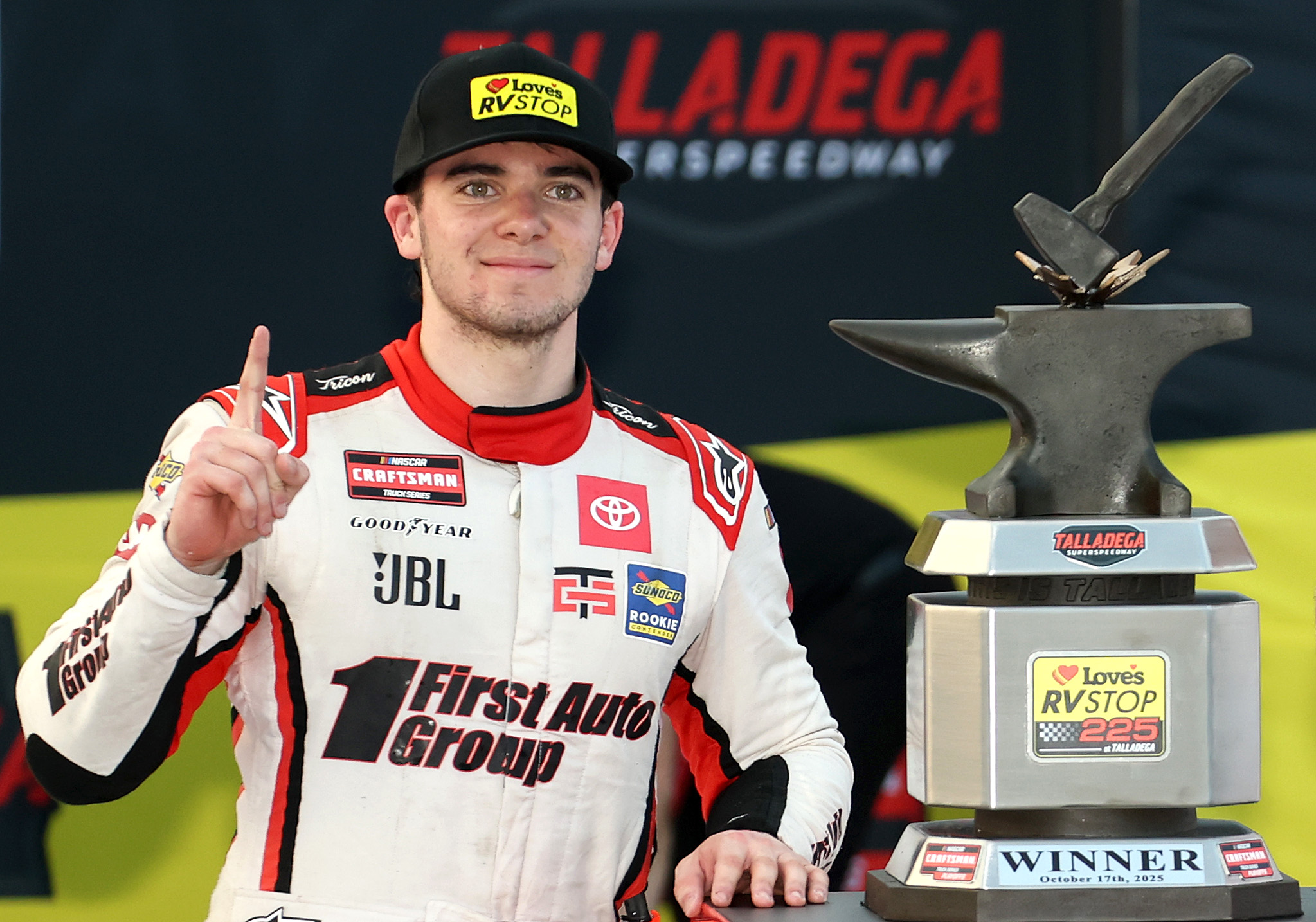 Gio Ruggiero is the 2025 NASCAR Craftsman Truck Series Rookie of the ...